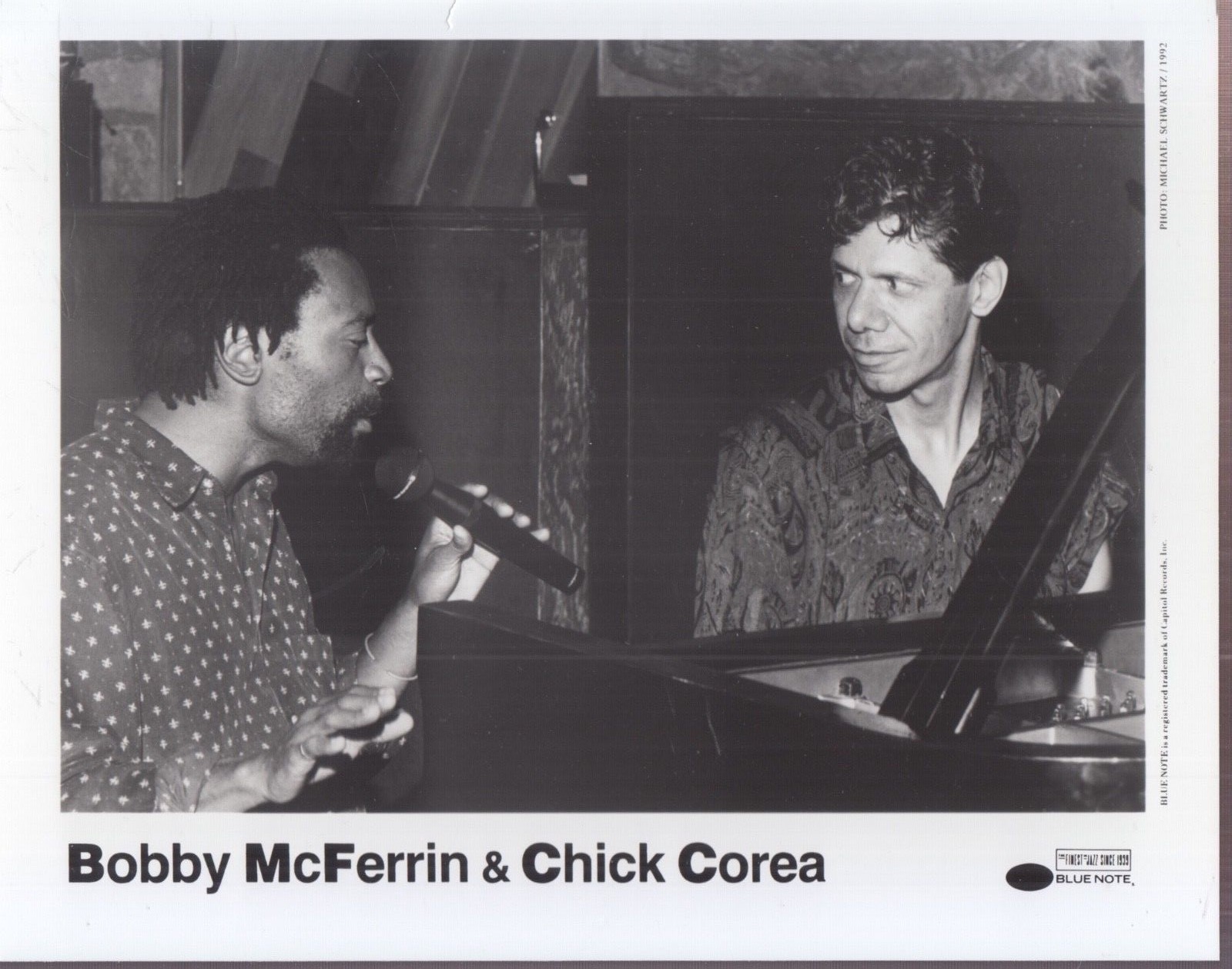 bobby mcferrin & chick corea play press kit | eBay