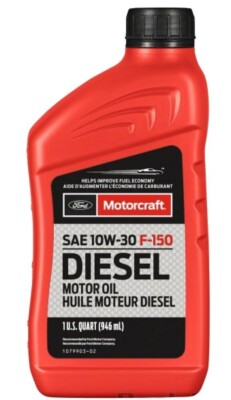 10 Quarts Diesel Engine Oil FORD Super Duty SAE 10W-30 F150 3.0L Power ...