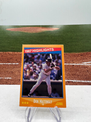 Don Mattingly 1987 Highlights Score Baseball Card#658 | eBay