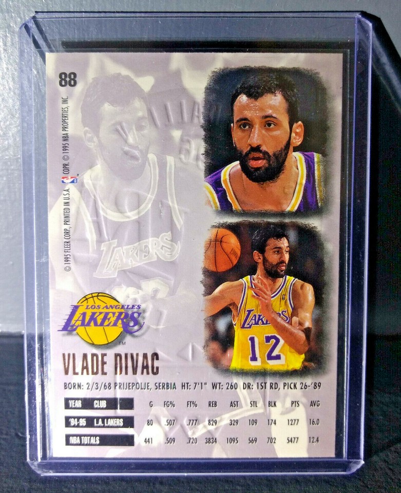 1995-96 Vlade Divac Fleer Ultra Gold Medallion #88 Basketball Card | eBay