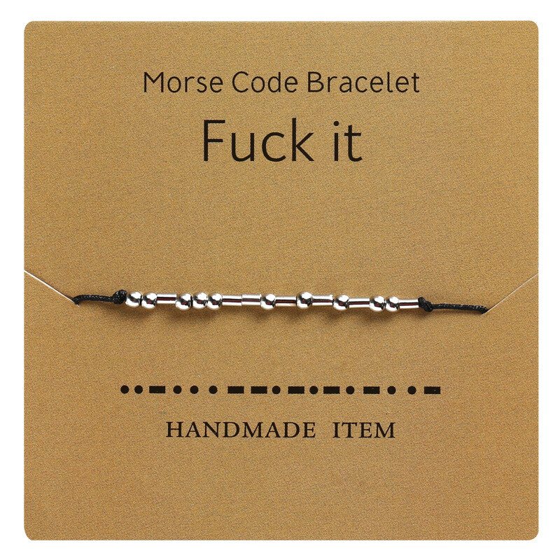 Morse Code Bracelet Secret Hidden Message Friendship Couple Bracelet ...