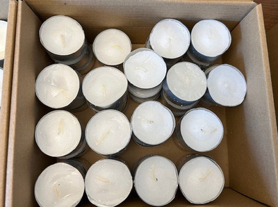 Lot of 50 Tea Light Candles Open Box | eBay