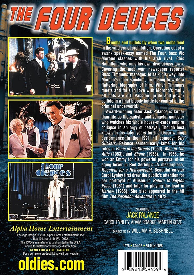 The Four Deuces (DVD) Warren Berlinger Carol Lynley Jack Palance (US ...