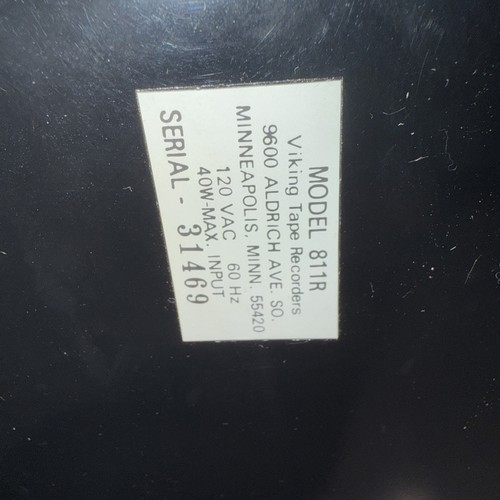 Vtg Very Rare Telex 811R Stereo Tape Eight Track Recorder Player ...