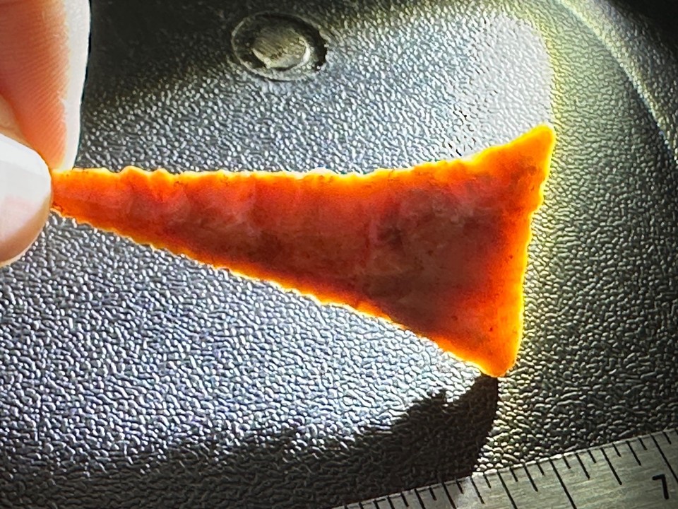 2 5/16" Serrated Fort Ancient Triangle from Ohio, Estate Purchase ...