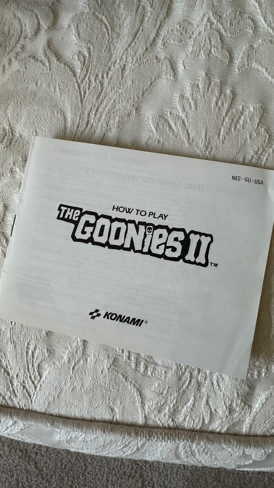 Goonies II (NES) – Complete in Box – CIB - Nintendo Entertainment ...