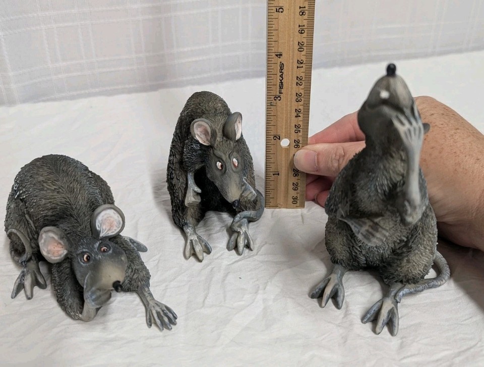 Set Of 3 Cute Sneaky Rats Halloween Decoration | eBay