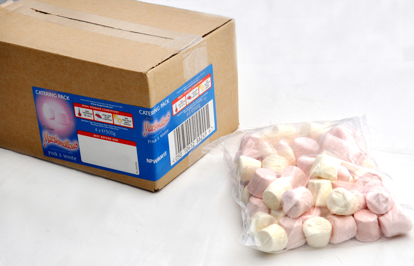 Princess Mallows - 4x500g Bulk Bag - The Original Jumbo Pink & White ...