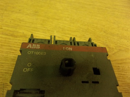 ABB OT100E3 Disconnect Switch *FREE SHIPPING* | eBay