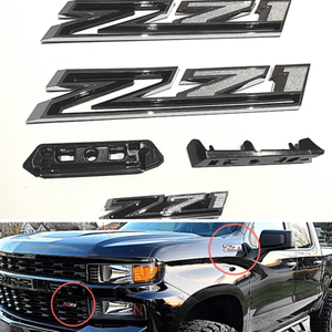 2019-22 Chevrolet New Gen Silverado 1500 Z71 Grille & Fender Emblem ...
