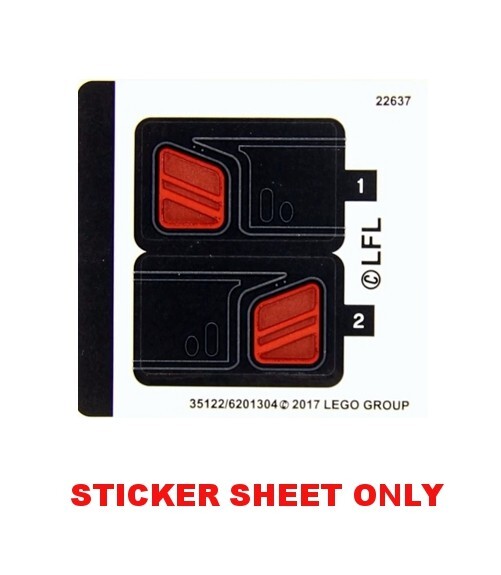 LEGO 75179 - Star Wars - Kylo Ren's TIE Fighter - STICKER SHEET | eBay