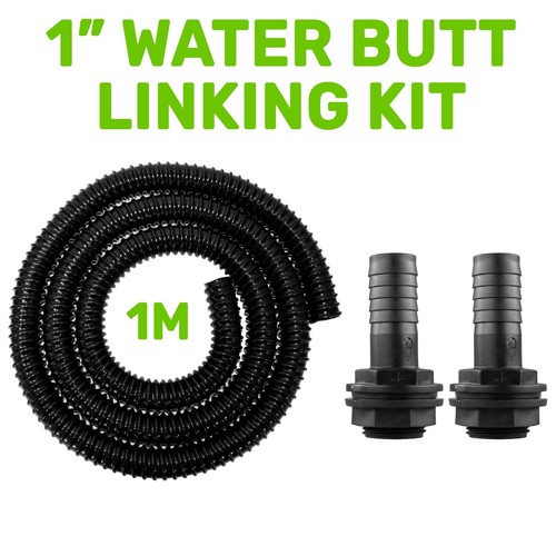 Water Butt Fitting Adapter Tank Linking Kit 1" Barb Overflow ...