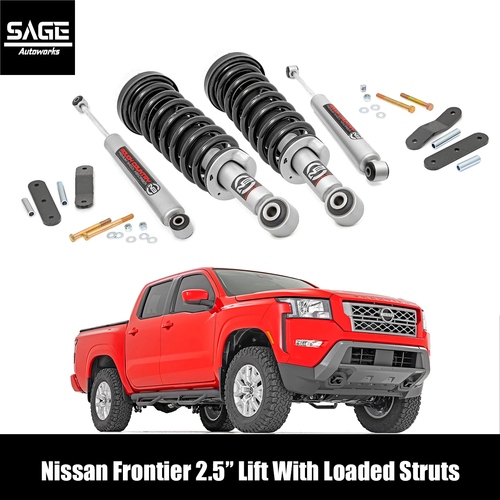 2.5 Inch Lift for Nissan Frontier 4WD With Pre Loaded Struts | eBay