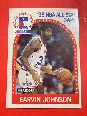 1989 NBA Hoops Earvin Magic Johnson #166 - All-Star - Los Angeles ...