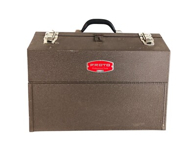 Stanley Proto J9951 10 x 18 x 14" Black Cantilever Box 4 Trays 2 with ...