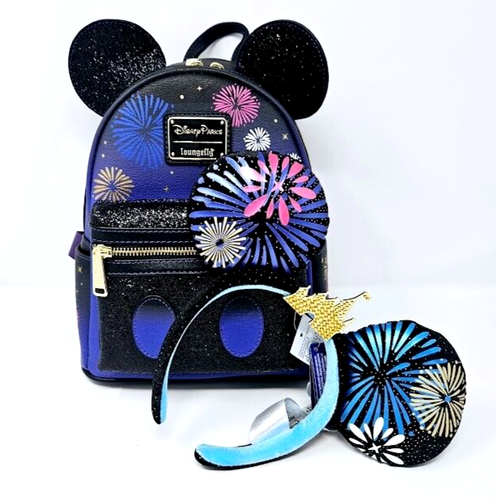 Disney Parks Hidden Mickey Fireworks Main Attraction Loungefly Backpack ...