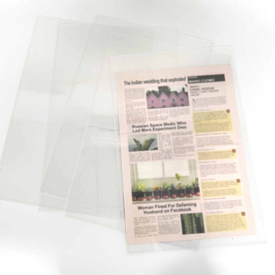 10 Pack 11 x 17 Rigid Print Protectors Clear Waterproof Hard Plastic ...