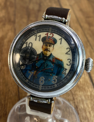 Vintage 1GChZ Moscow Stalin 1947 mechanical Military watch Soviet Era ...