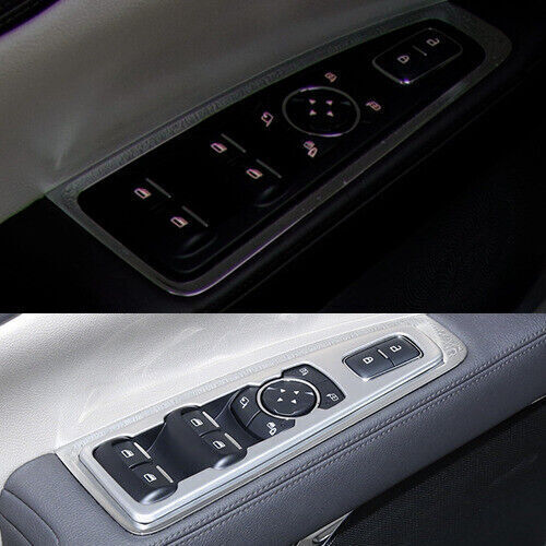 For Lincoln Continental 2017-2021 Chrome Steel Window Lift Lock Switch ...