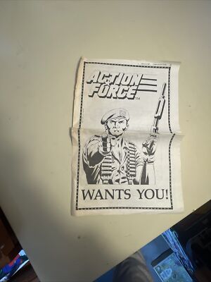 action force marvel comic u.k. advertisement newspaper gi joe vintage hasbro | eBay