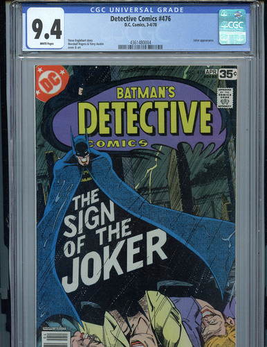 Detective Comics # 476 CGC 9.4 NM 1978 DC Batman Joker Comic Amricons ...