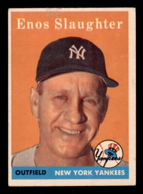 1958 Topps Baseball #142 Enos Slaughter VG/EX *e2 | eBay
