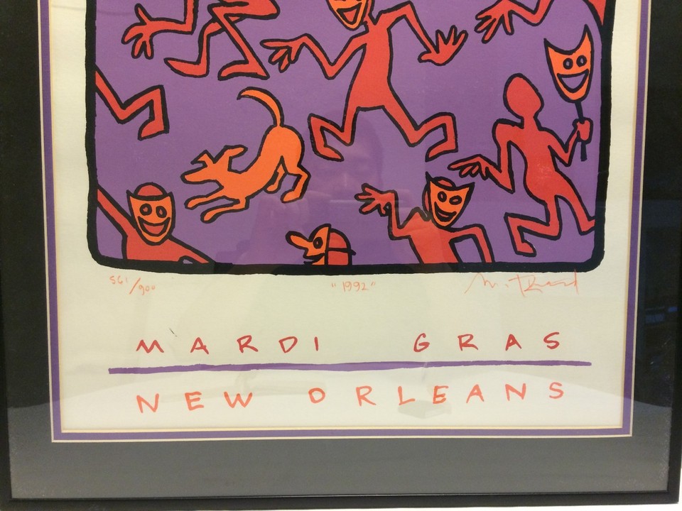 Matt Rinard Signed 1992 Mardi Gras New Orleans LE Lithograph Print ...