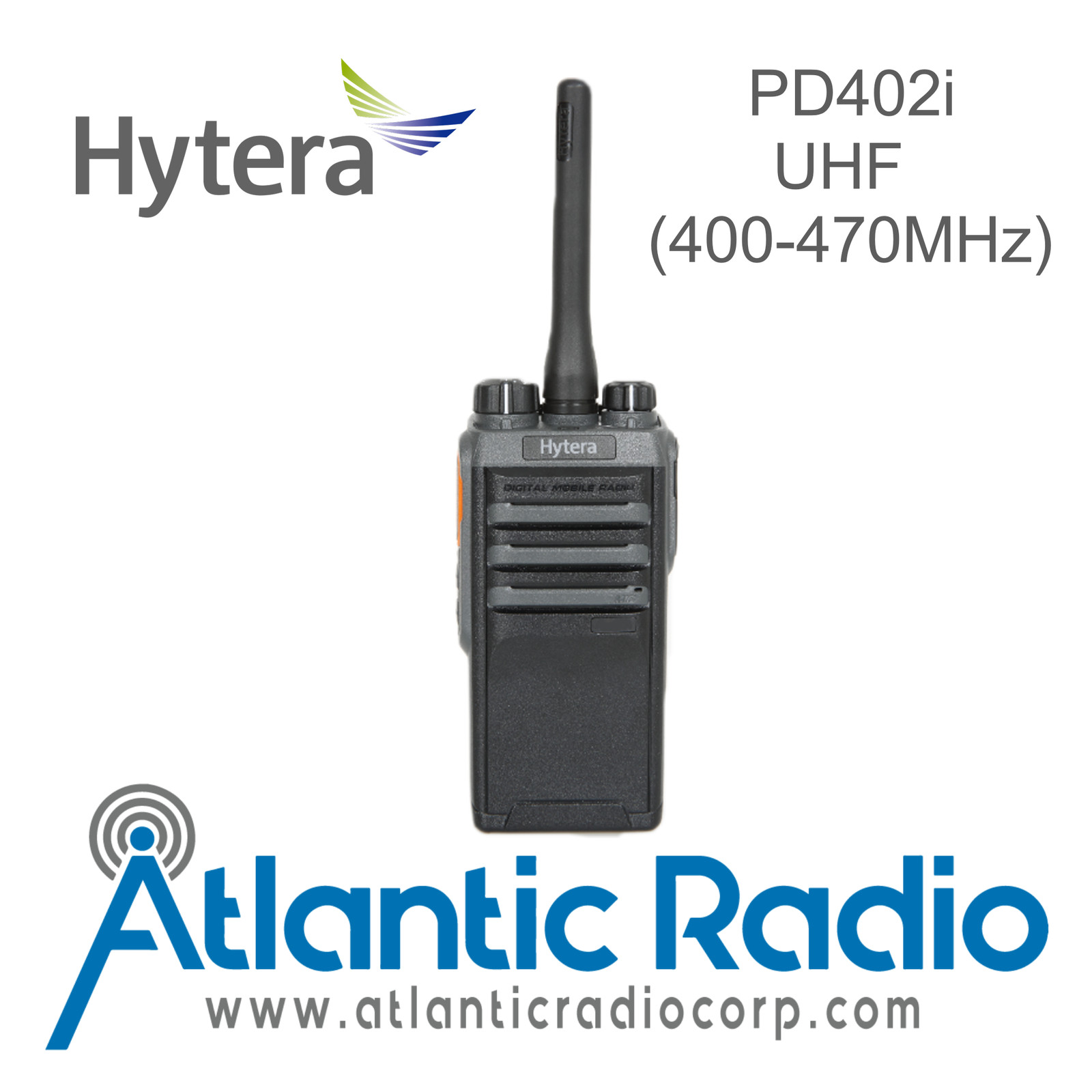Hytera PD402i Two Way Radio - UHF (400-470MHz) Portable Handheld ...