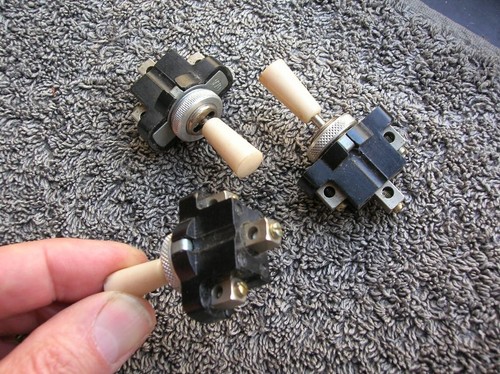 1 WAY SWITCH IVORY VINTAGE CAR DASH HELLA BOSCH PORSCHE 356 MB VW BUG ...