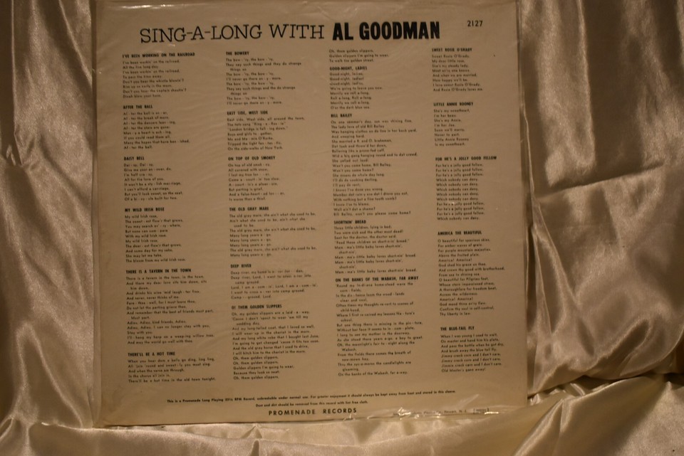 SEALED Sing Along With Al Goodman LP | eBay
