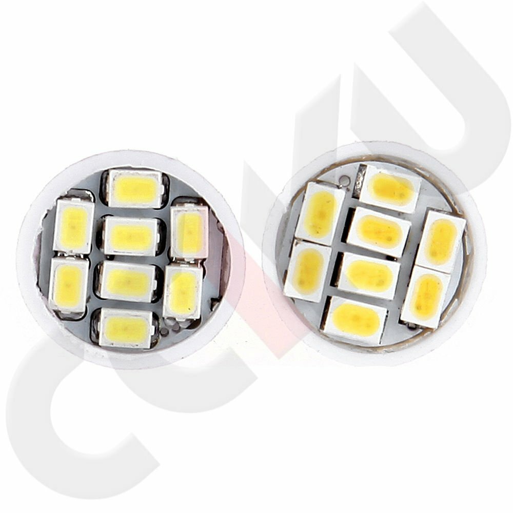 10Pcs T10 168 White 8-SMD LED Instrument Panel Dash Light Bulbs + PC194 ...