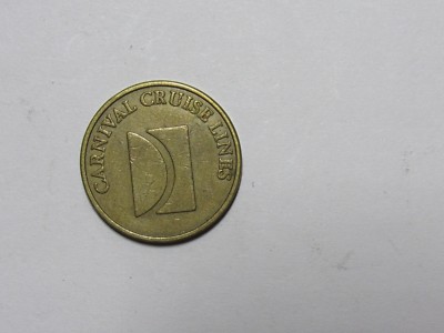 Old Amusement Token - Carnival Cruise Lines 25 Token, Bronze ...