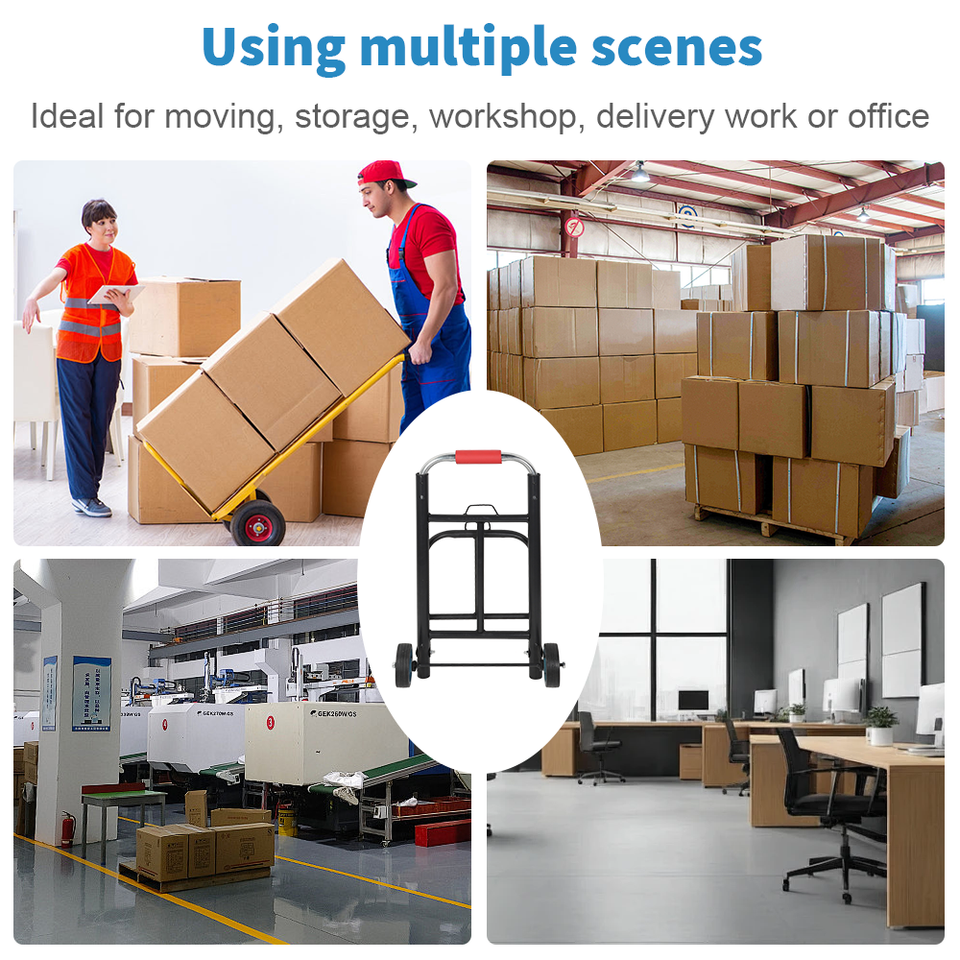 Sack Truck Barrow Heavy Duty Trolley Hand Truck Transport Parcels Boxes ...