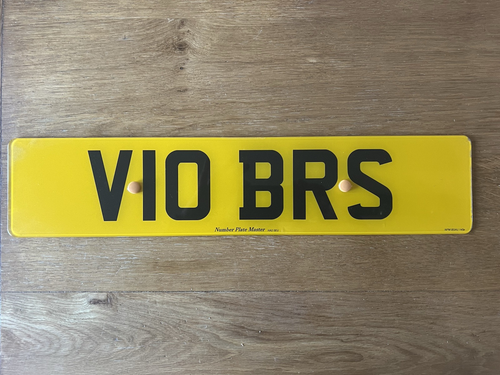BRS /BS UK * * V10* * Private Number Plate Personal Registration On ...