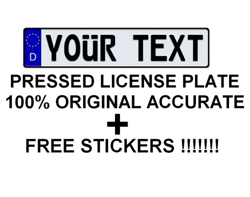 CUSTOM Customized Personalized European Union Euro License Plate ...