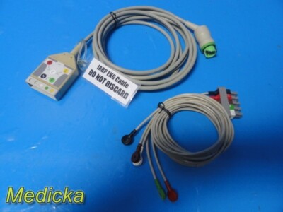 Arrow Med Intra-aortic Balloon Pump (IABP) EKG Trunk Cable; 5 Leads ...