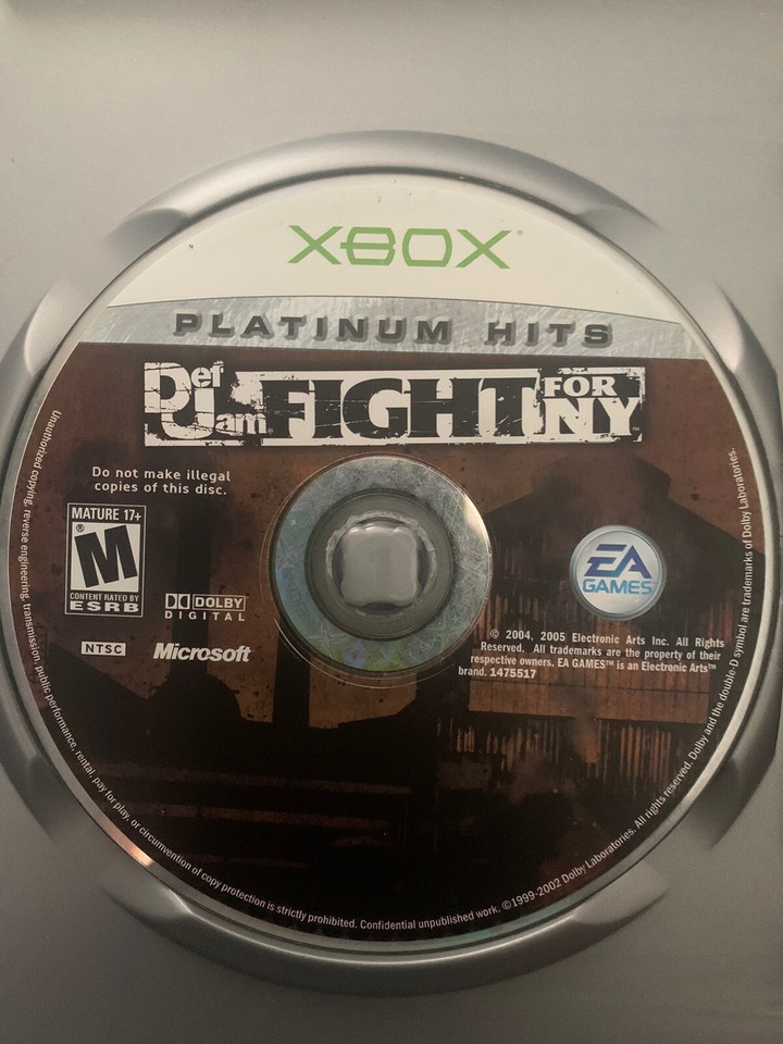 Def Jam: Fight for NY (Microsoft Xbox, 2004), Complete 14633147551| eBay