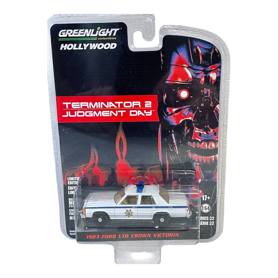 GREENLIGHT Terminator 2 Ford Crown Victoria 1983 Police Car Die cast 1: ...