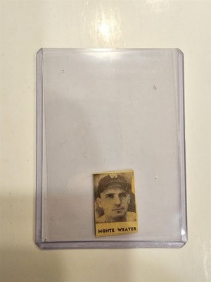 Monte Weaver Senators 1938 Baseball Player Panel RARE! | eBay