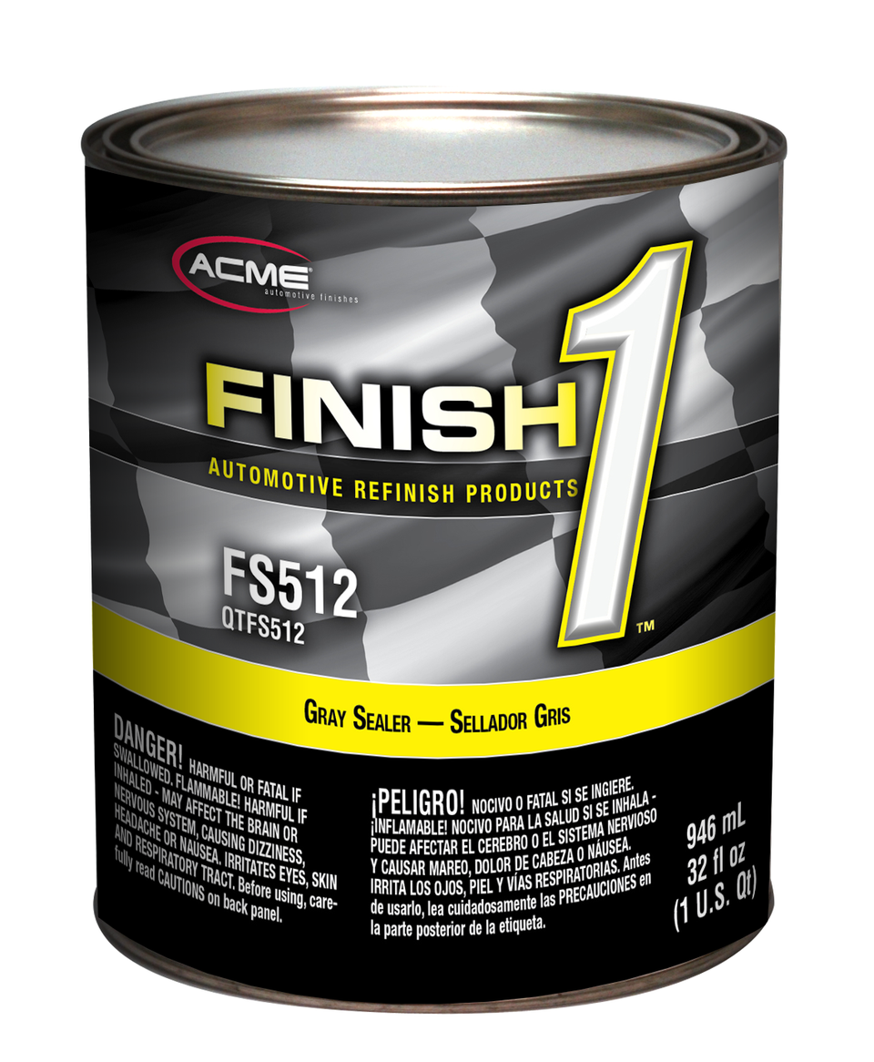 Acme Finish 1 FS512-4 4.1 VOC Gray Enamel Sealer Undercoat (Quart) | eBay