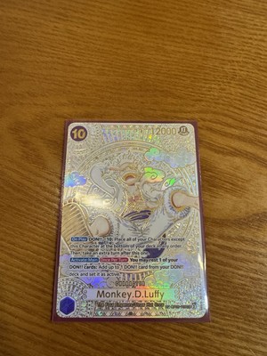 ONE PIECE Card Game Luffy OP05-119 OP11 SP SEC Parallel Gold ENGLISH | eBay