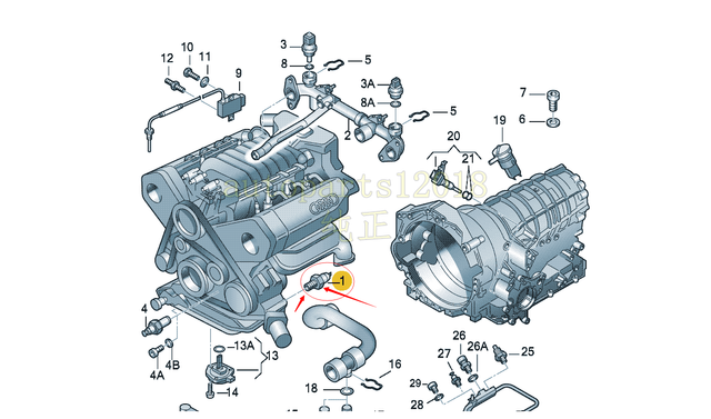Genuine Engine Oil Pressure Sensor Switch for AUDI VW SKODA Seat ...