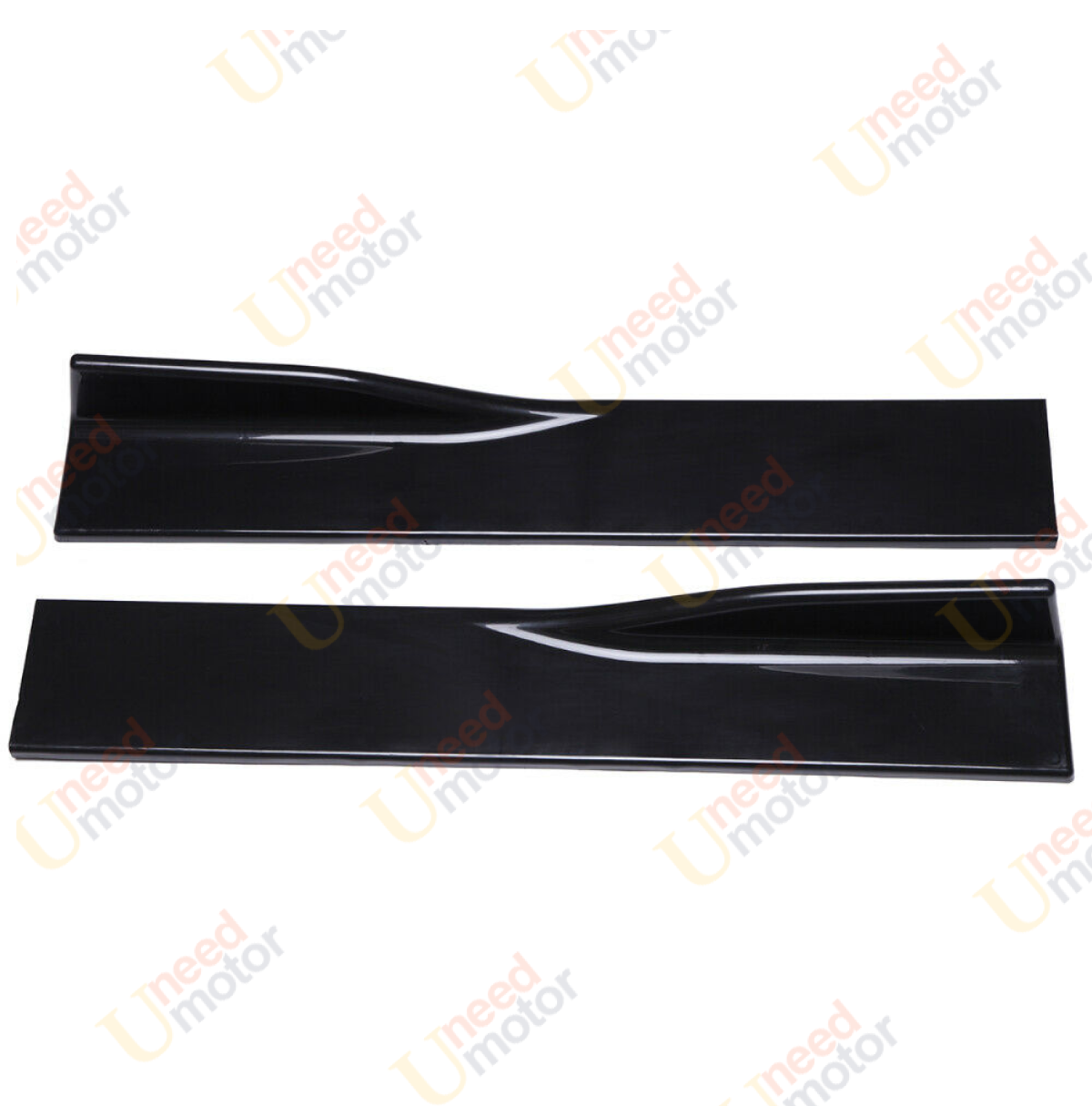 For Ford Fusion Focus Fiesta 78.7" Rocker Panel Gloss Black Side Skirt ...