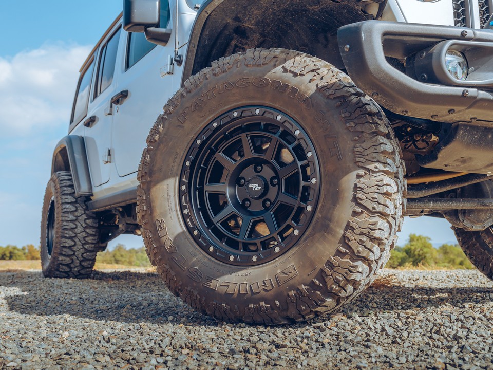 18" RockTrix RT114 18x9 -12 Black Wheel 5x5 Rim for Wrangler JK JL ...