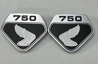 750 WING Side Cover Badge for HONDA CB750 KO LEFT & RIGHT New Metal ...