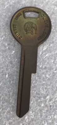 Curtis Key Cleveland O USA Brass Y-138 Key UnCut! BULLDOG LOGO Y138 | eBay