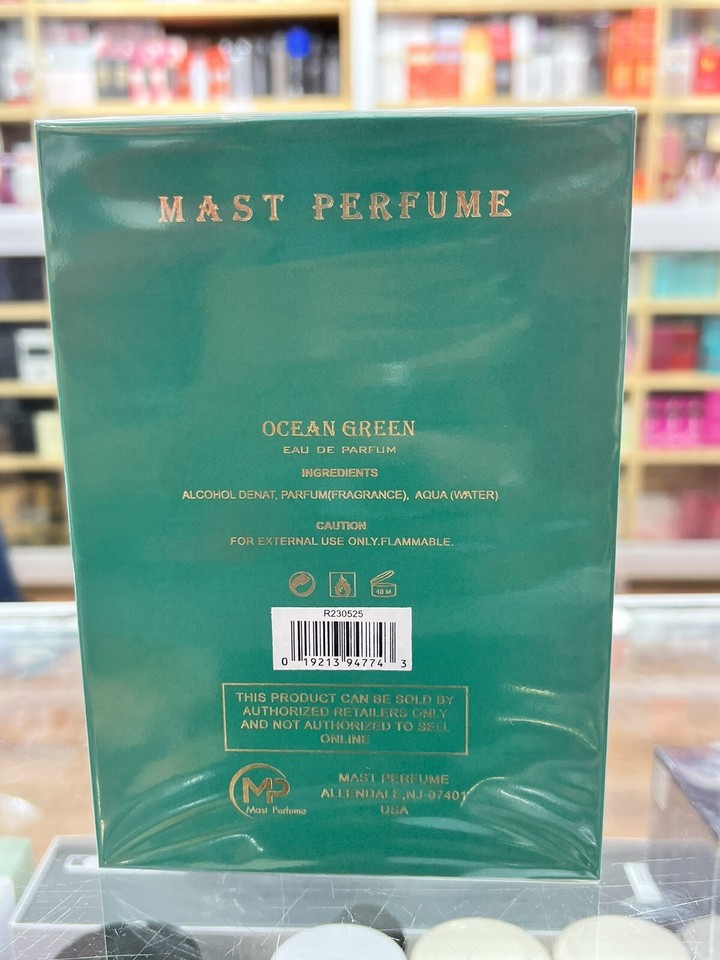 Mast Perfume Ocean Green 100 Ml 3.4 Oz Unisex Brand New | eBay