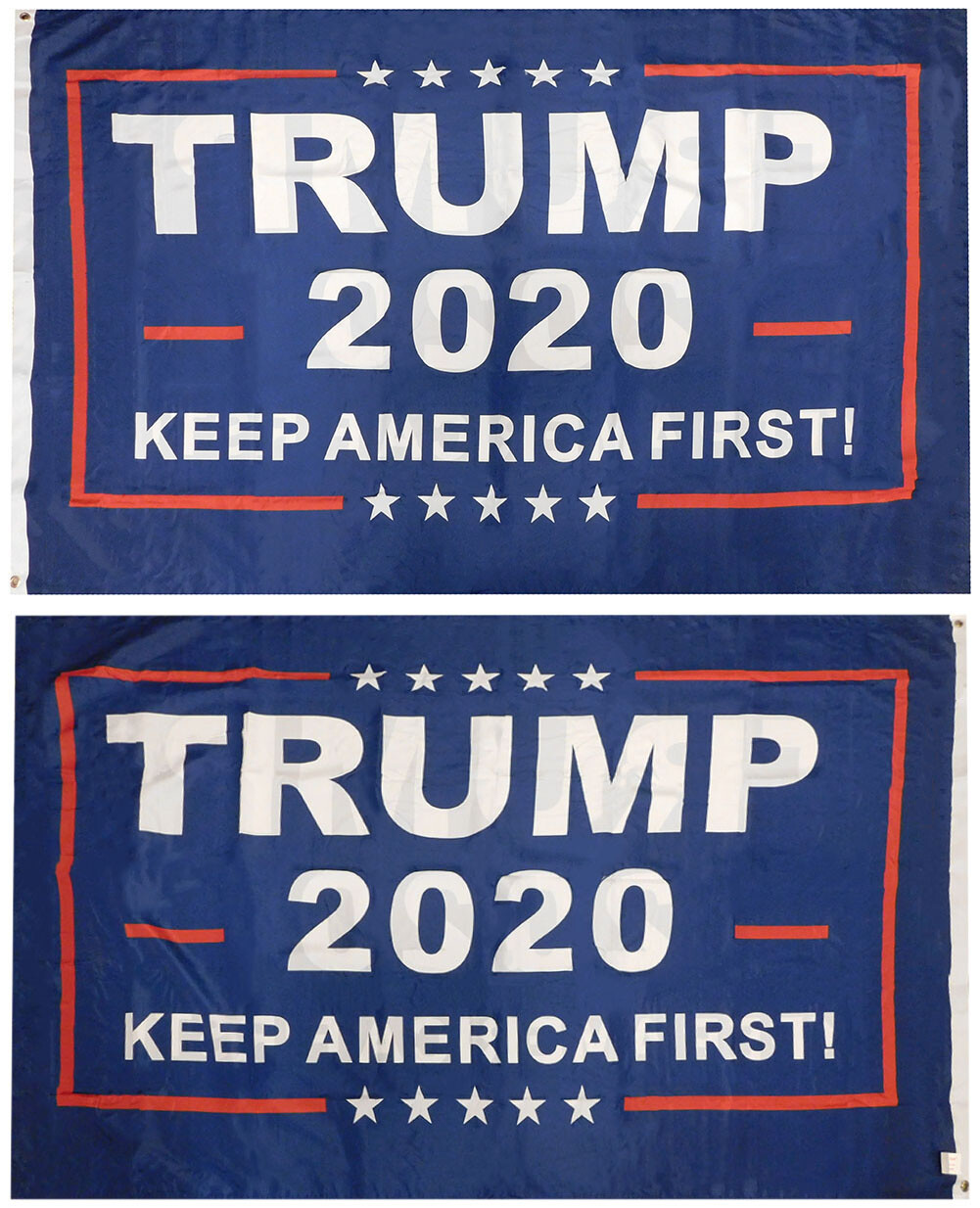 Trump 2020 Flag Keep America First Blue 100D Poly Nylon 4x6 4'x6' Dbl ...