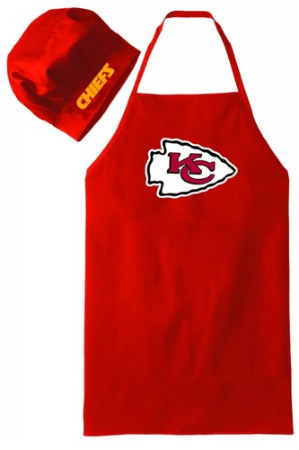 Kansas City Chiefs NFL Barbecue Tailgating Apron And Chef's Hat | eBay