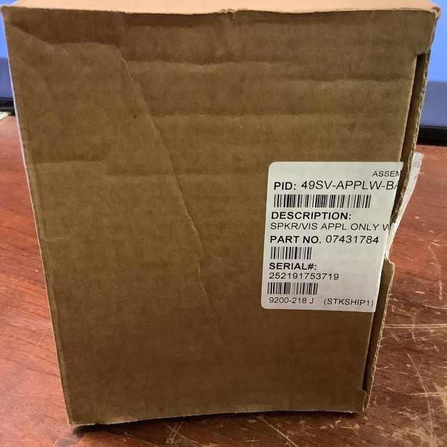 Simplex Speaker Visual Only Wall Mount 49SV-APPLW-BA 07431784 for sale ...